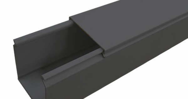 PVC Wiring Ducts Un-Slotted - Black